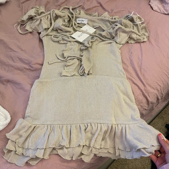 Outcast | Dresses | Offshoulder Ruffle Mini Dress | Poshmark